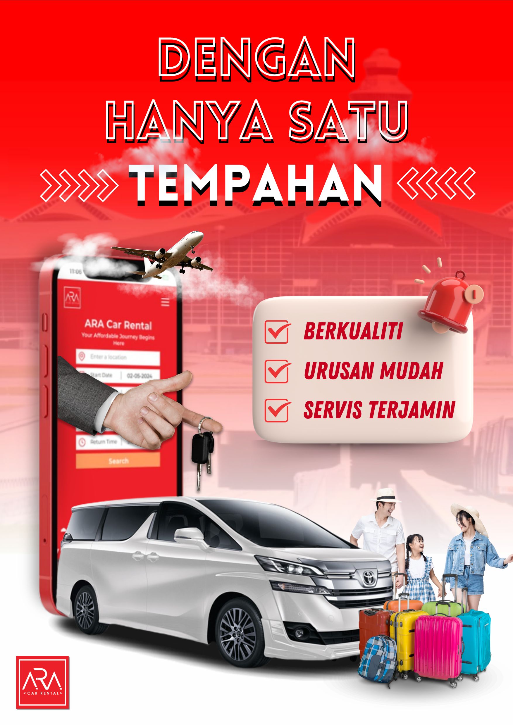 Laman Kereta Sewa KLIA 1 & KLIA 2 | ARA Car Rental